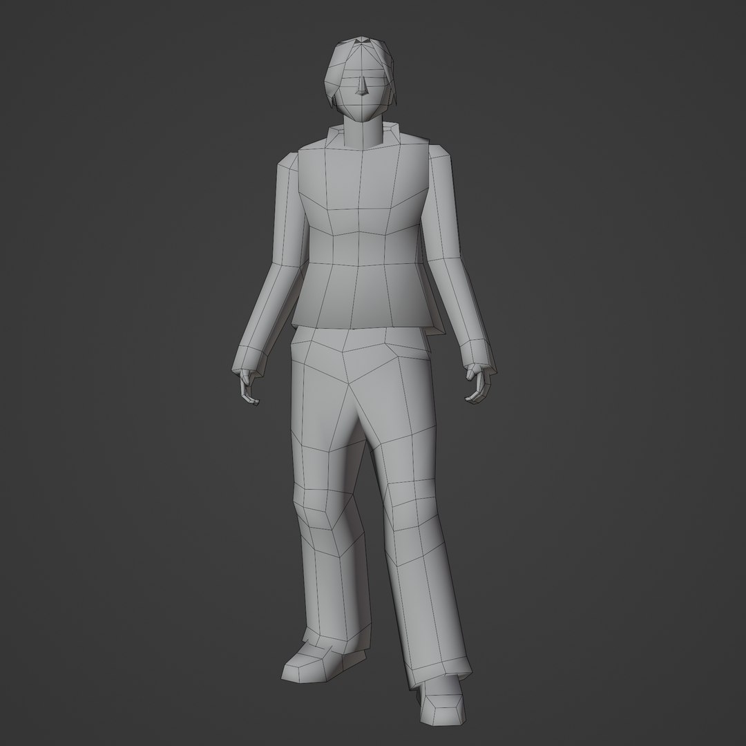 PSX PS1 Female Character 1 Model - TurboSquid 2288695