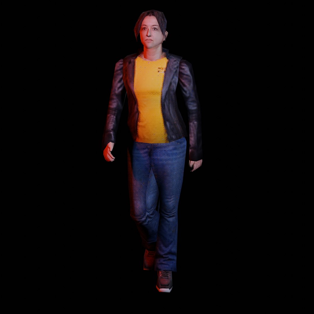 PSX PS1 Female Character 1 Model - TurboSquid 2288695