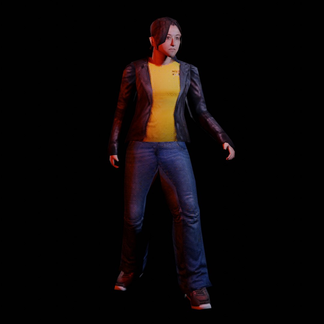 PSX PS1 Female Character 1 Model - TurboSquid 2288695