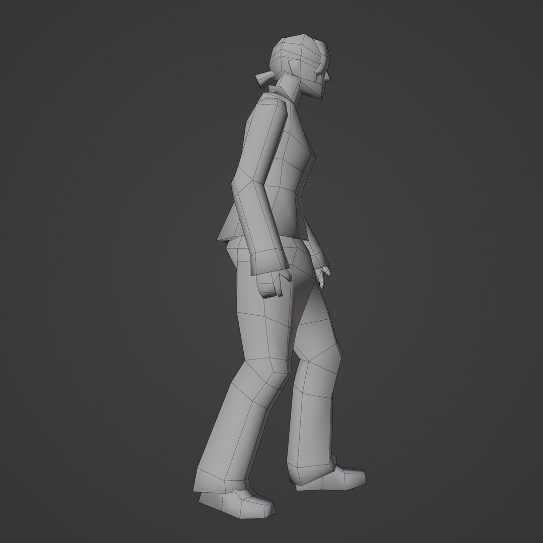PSX PS1 Female Character 1 Model - TurboSquid 2288695