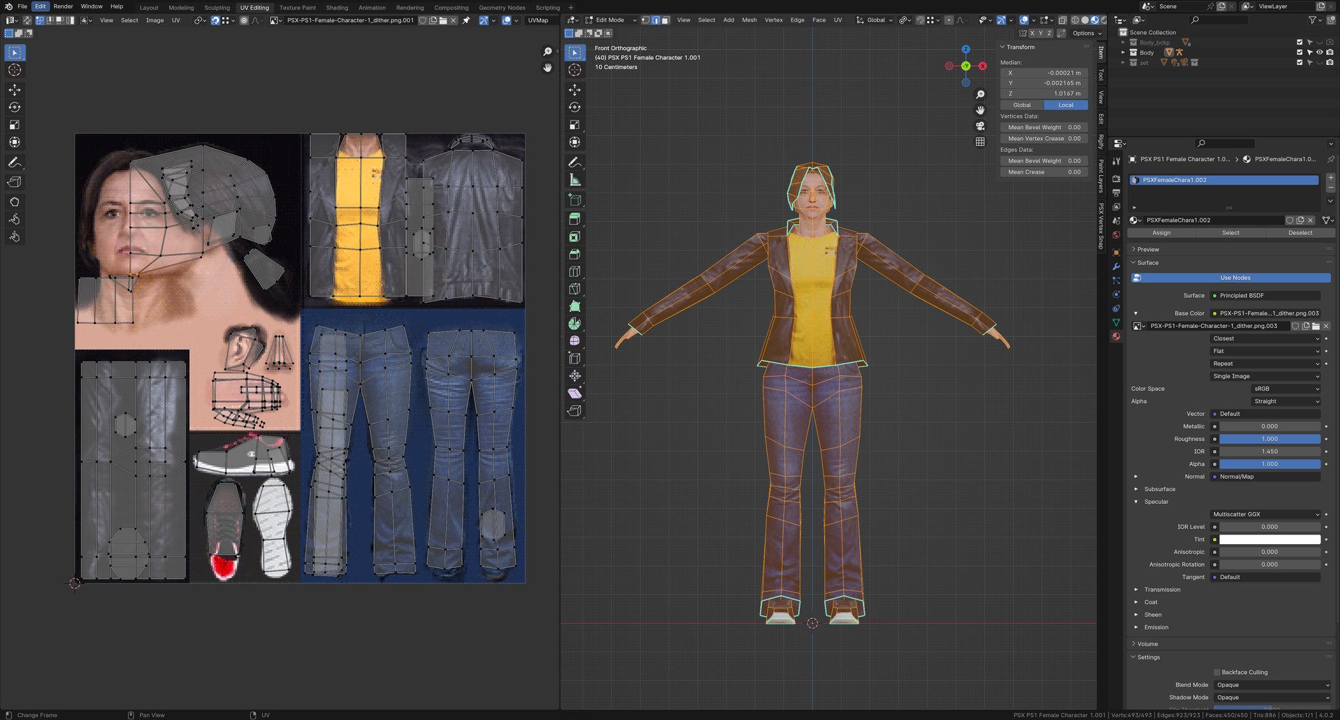 PSX PS1 Female Character 1 Model - TurboSquid 2288695