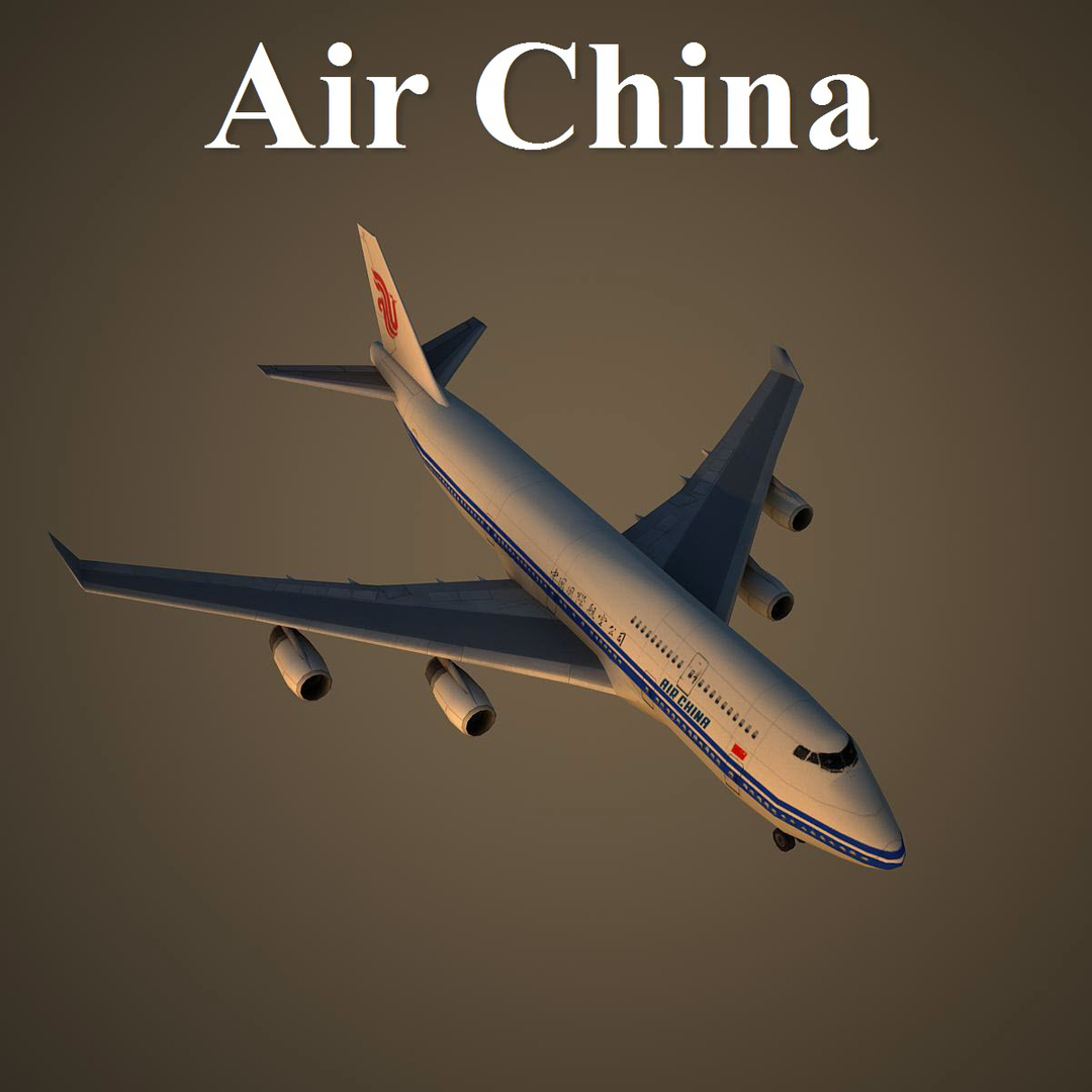 3d model boeing 747-400 cca