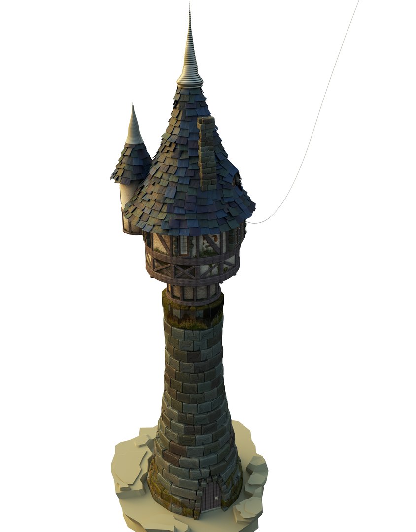 Cartoon Tower 3d Model
