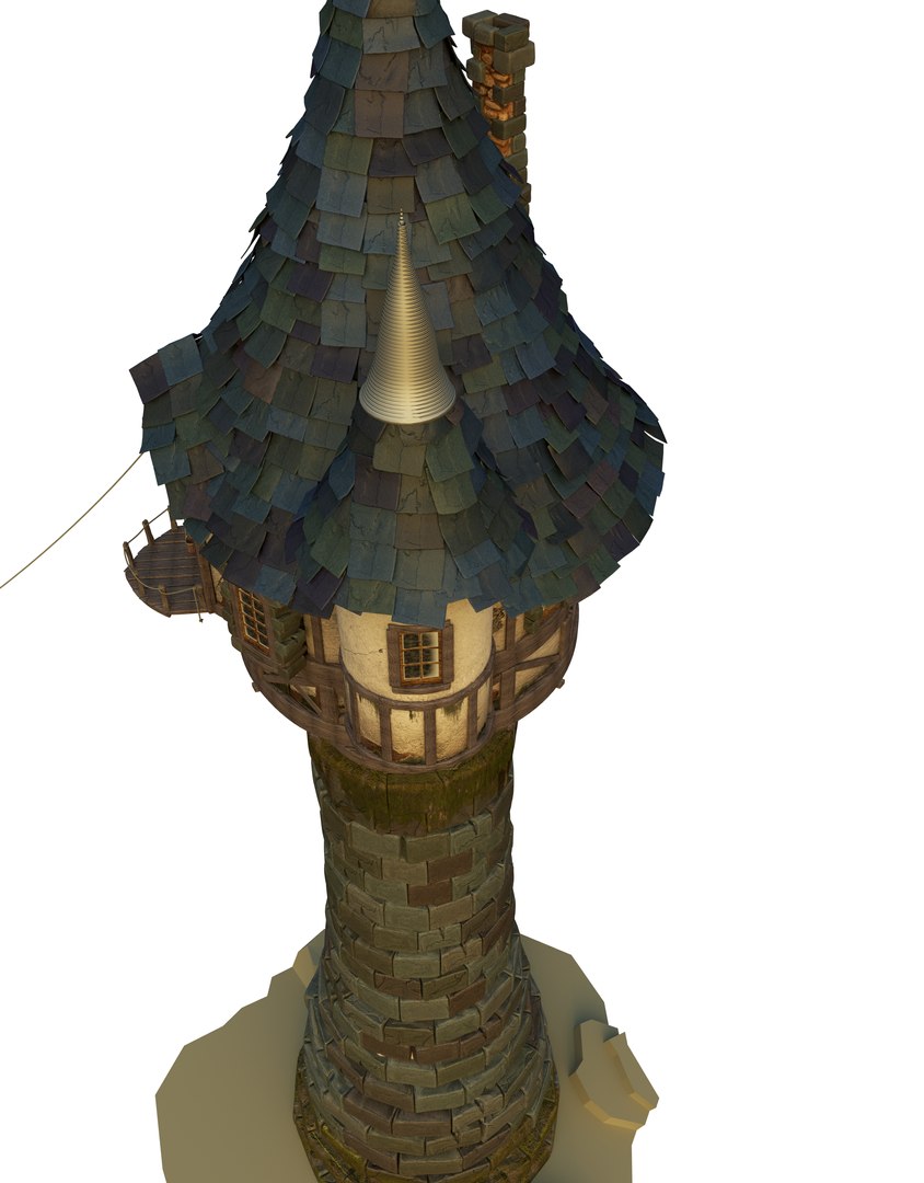 Cartoon Tower 3d Model