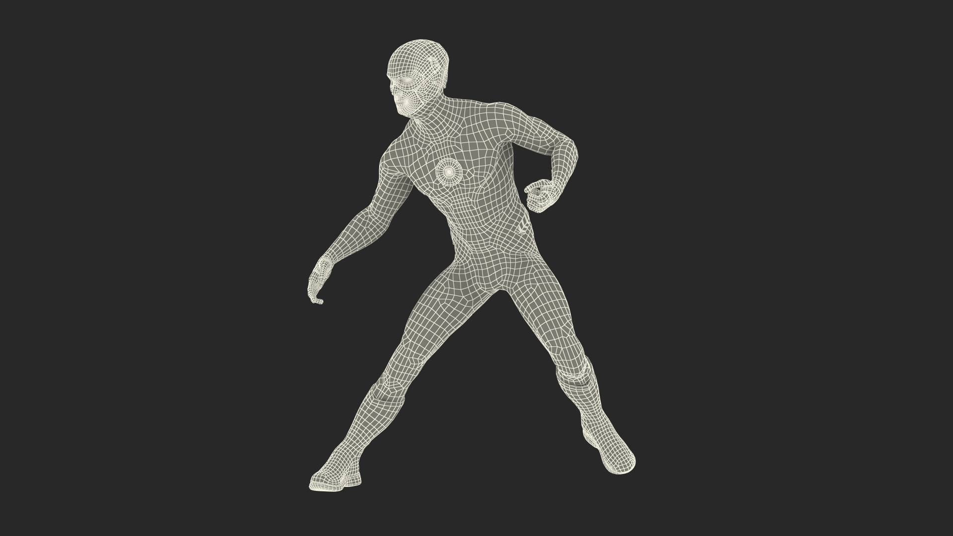 Superhero Wearing Black Suit Fighting Pose 3D - TurboSquid 2073176