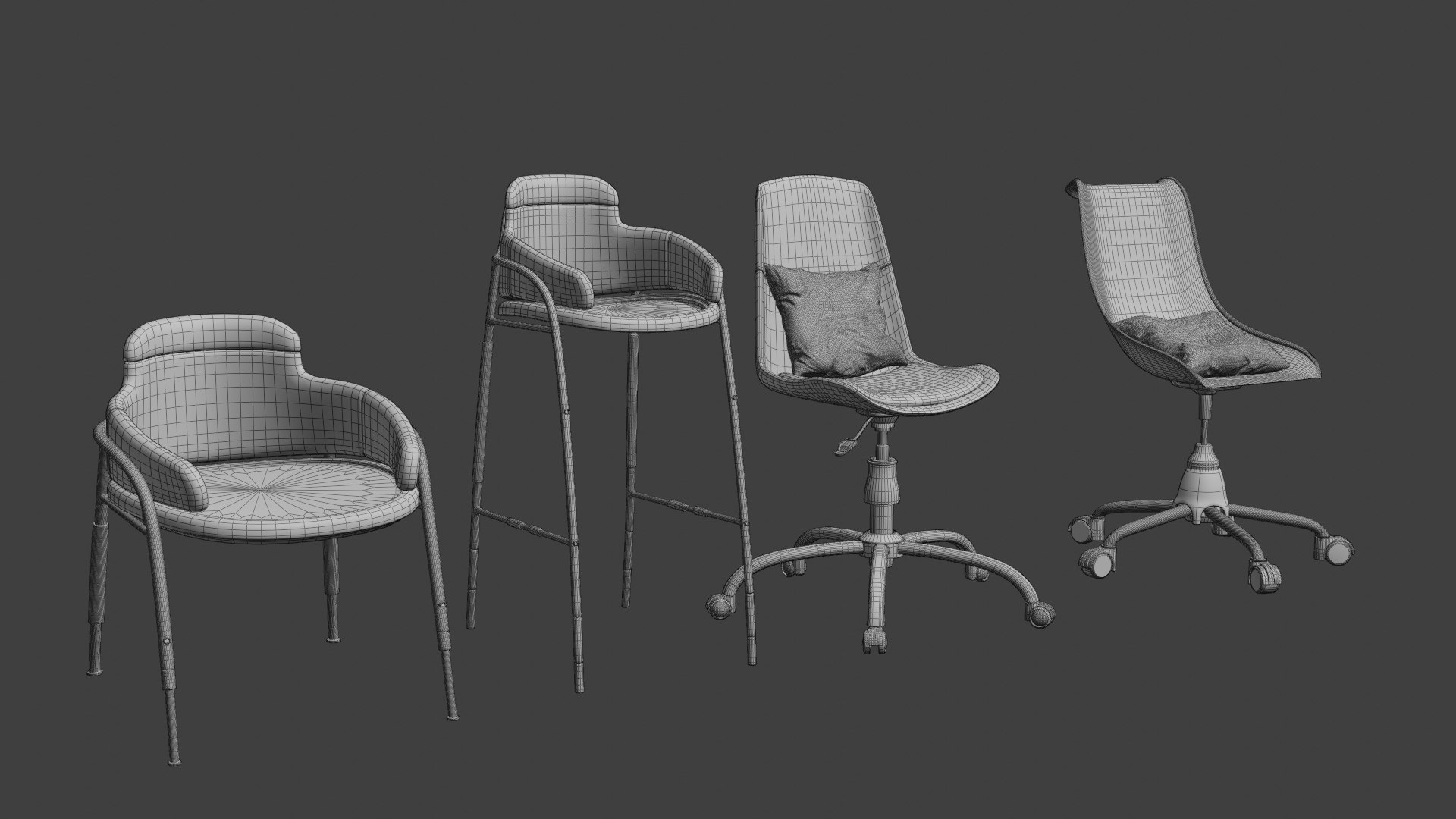 3D Model Realistic Chairs Pack - TurboSquid 1789115