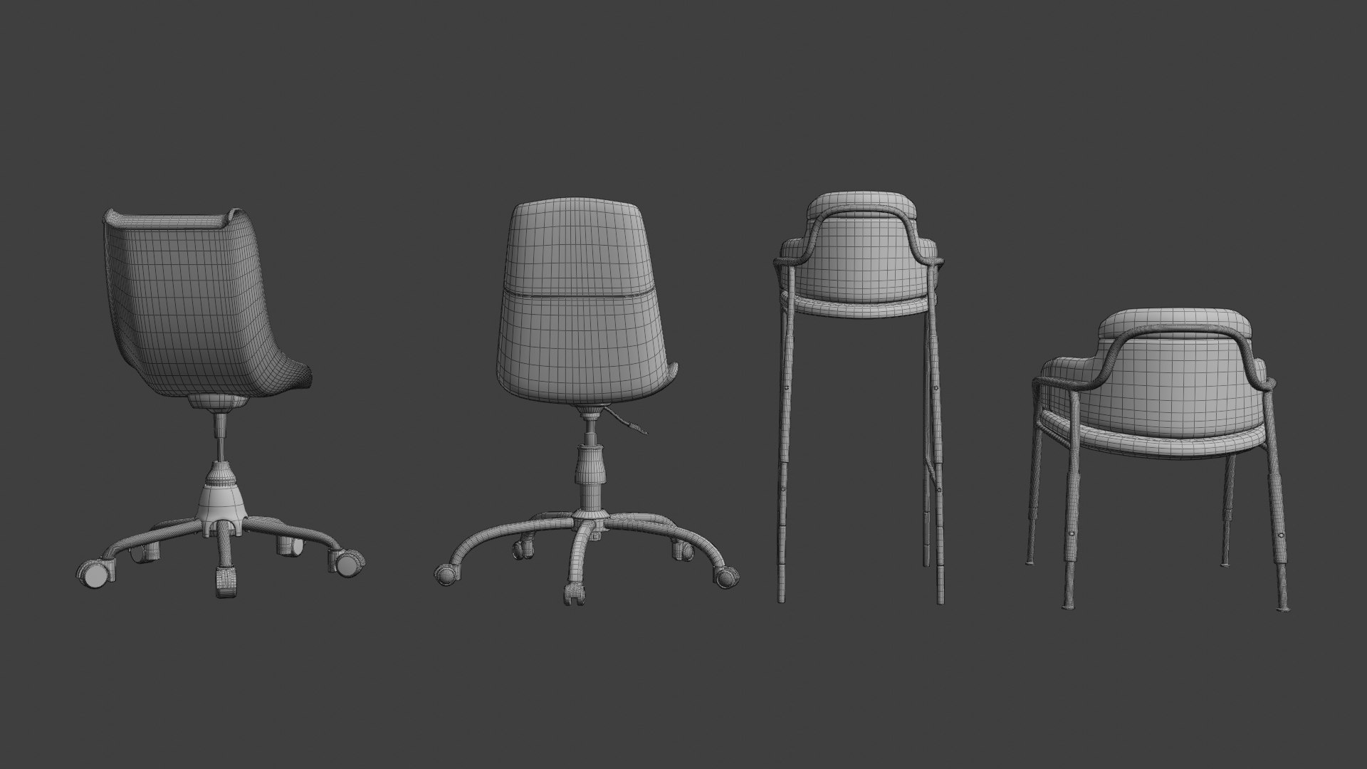 3D Model Realistic Chairs Pack - TurboSquid 1789115