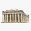 3d Parthenon Temple Landmark Model