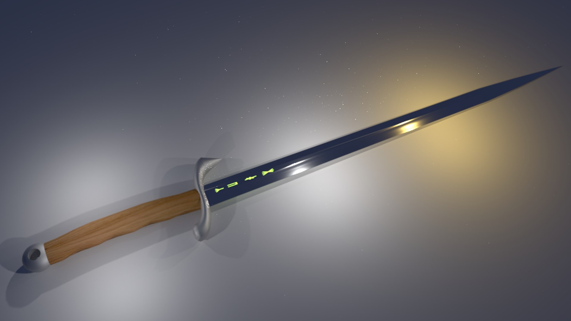 3D Dagger Runes Glow - TurboSquid 1222047