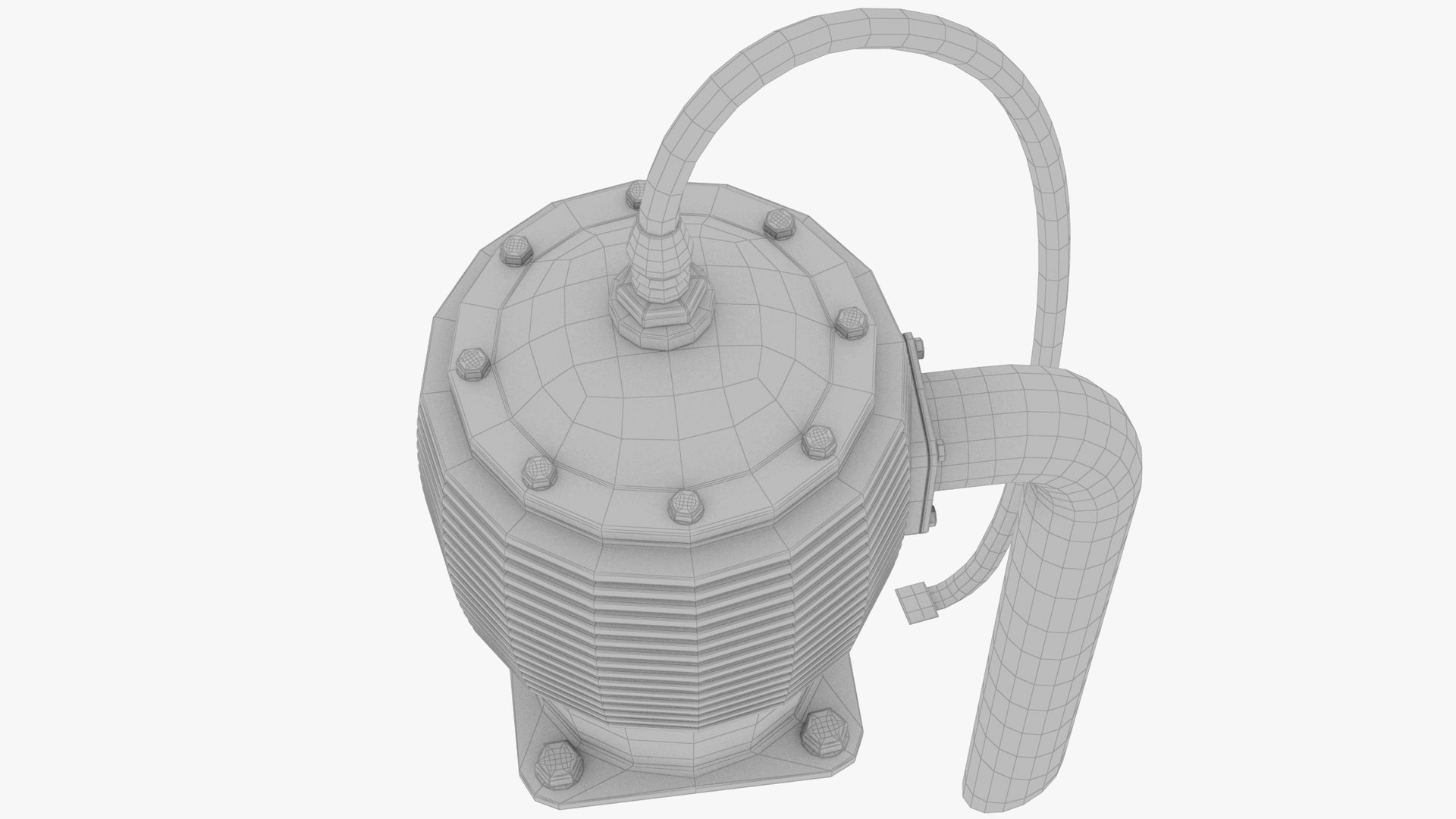 3D Model Motorcycle Engine Cylinder Mesh V1 - TurboSquid 1862962