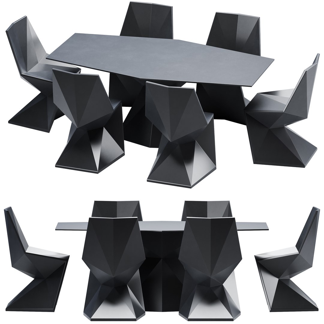 modelo 3d Vertex Dining Table and Chair - TurboSquid 2026220