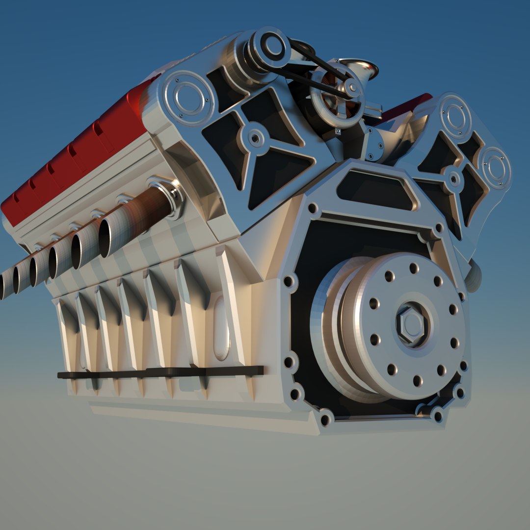 3d V12 Engine