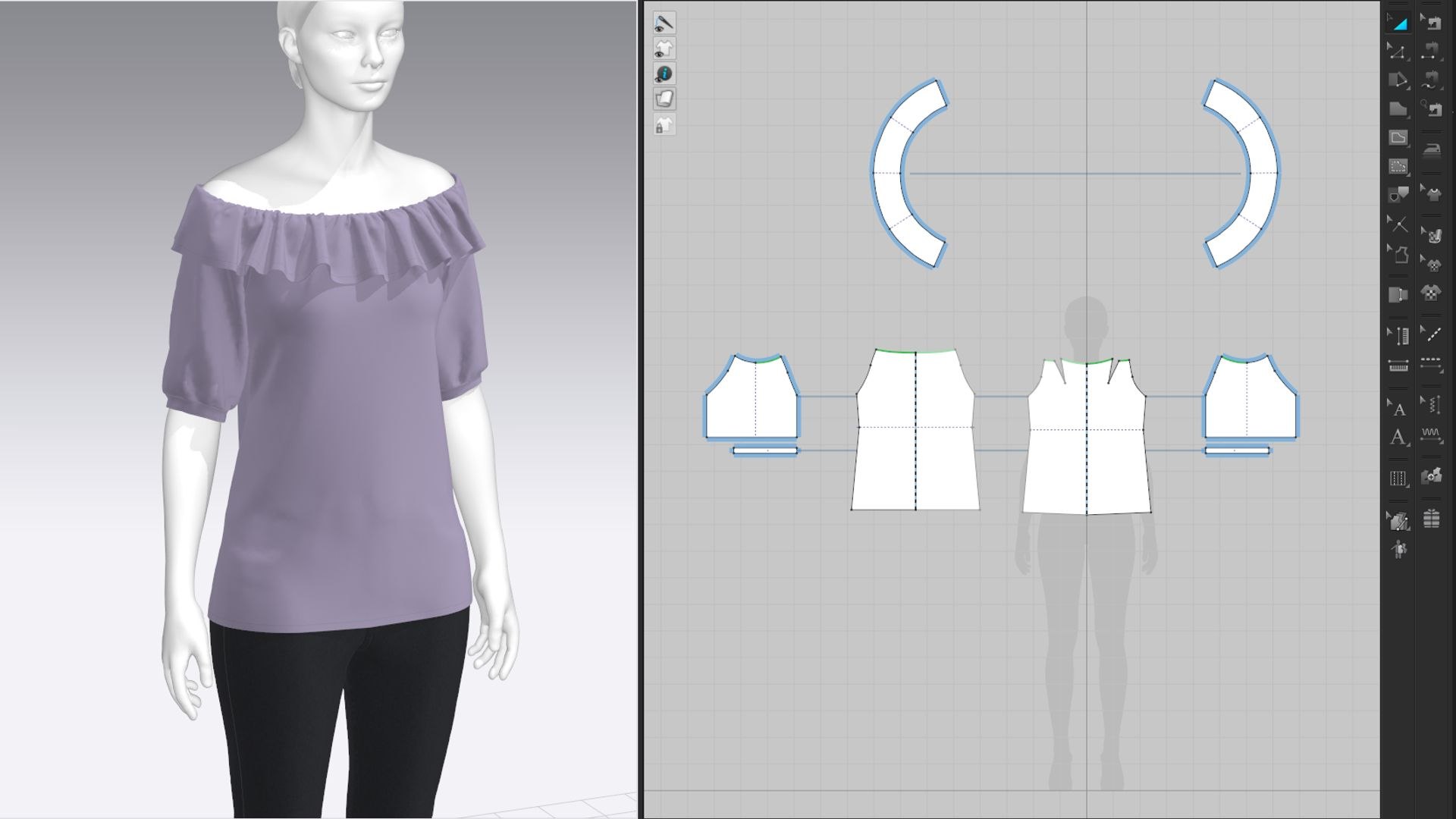 3D Ruffle Collar Blouse - TurboSquid 2169208