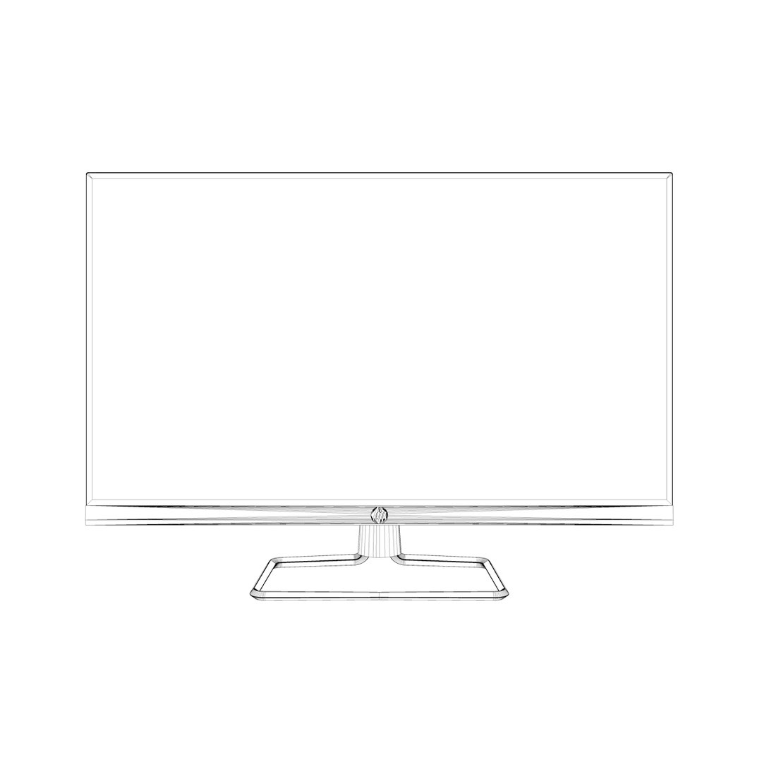 3D Monitor Hp - TurboSquid 1490195
