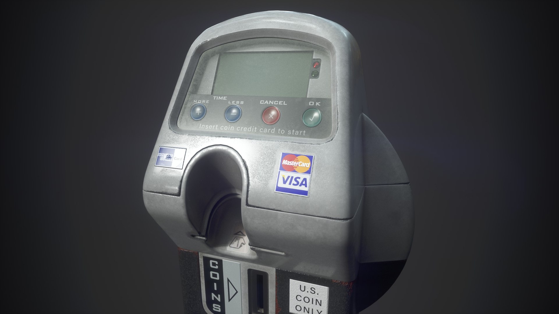 Parking Meter Model - TurboSquid 1556259