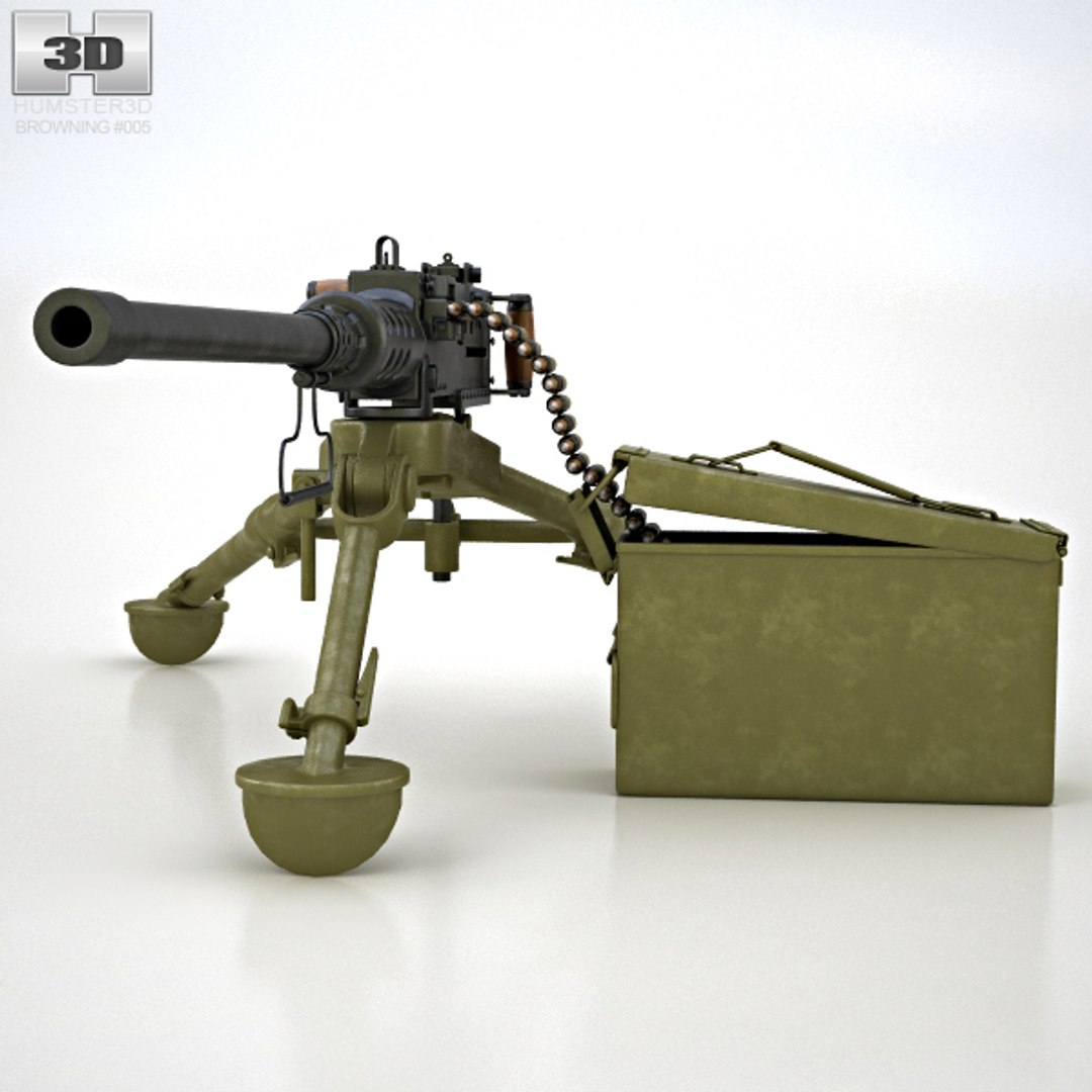 3d Browning M2 M Model