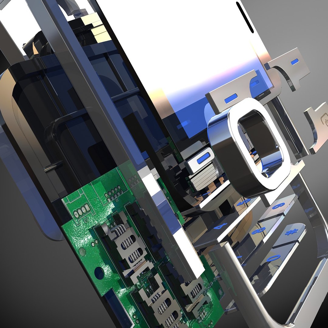 3d generic cellular phone transformation model