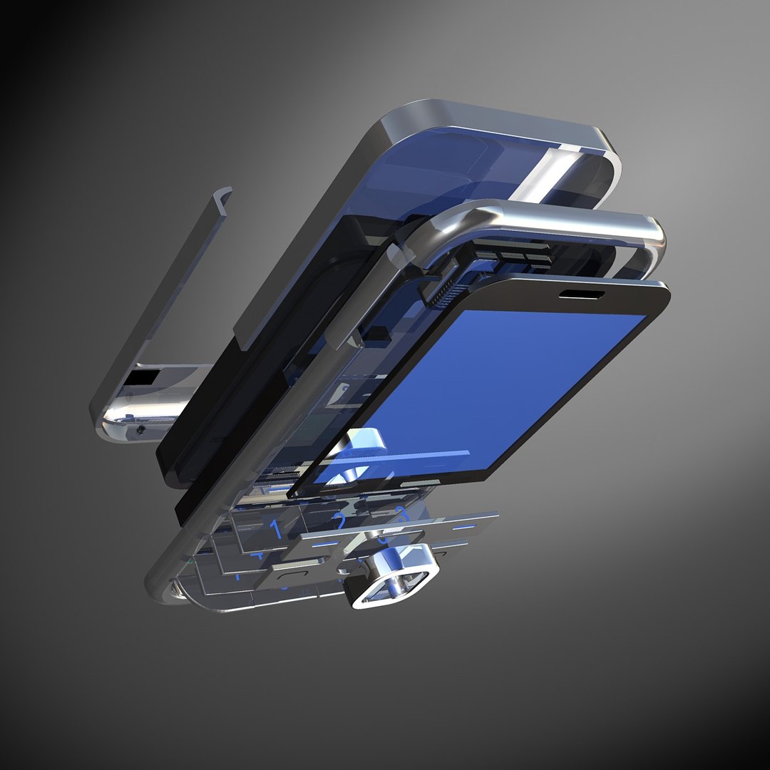 3d generic cellular phone transformation model