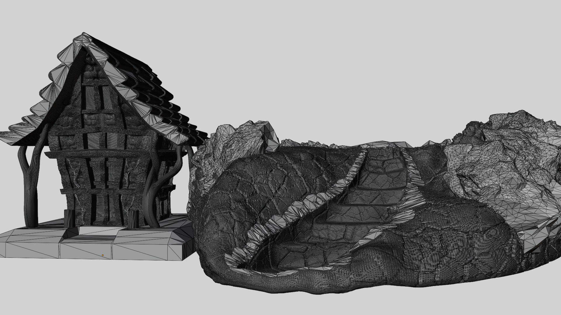 3D Medieval Witch House Model - TurboSquid 2365483