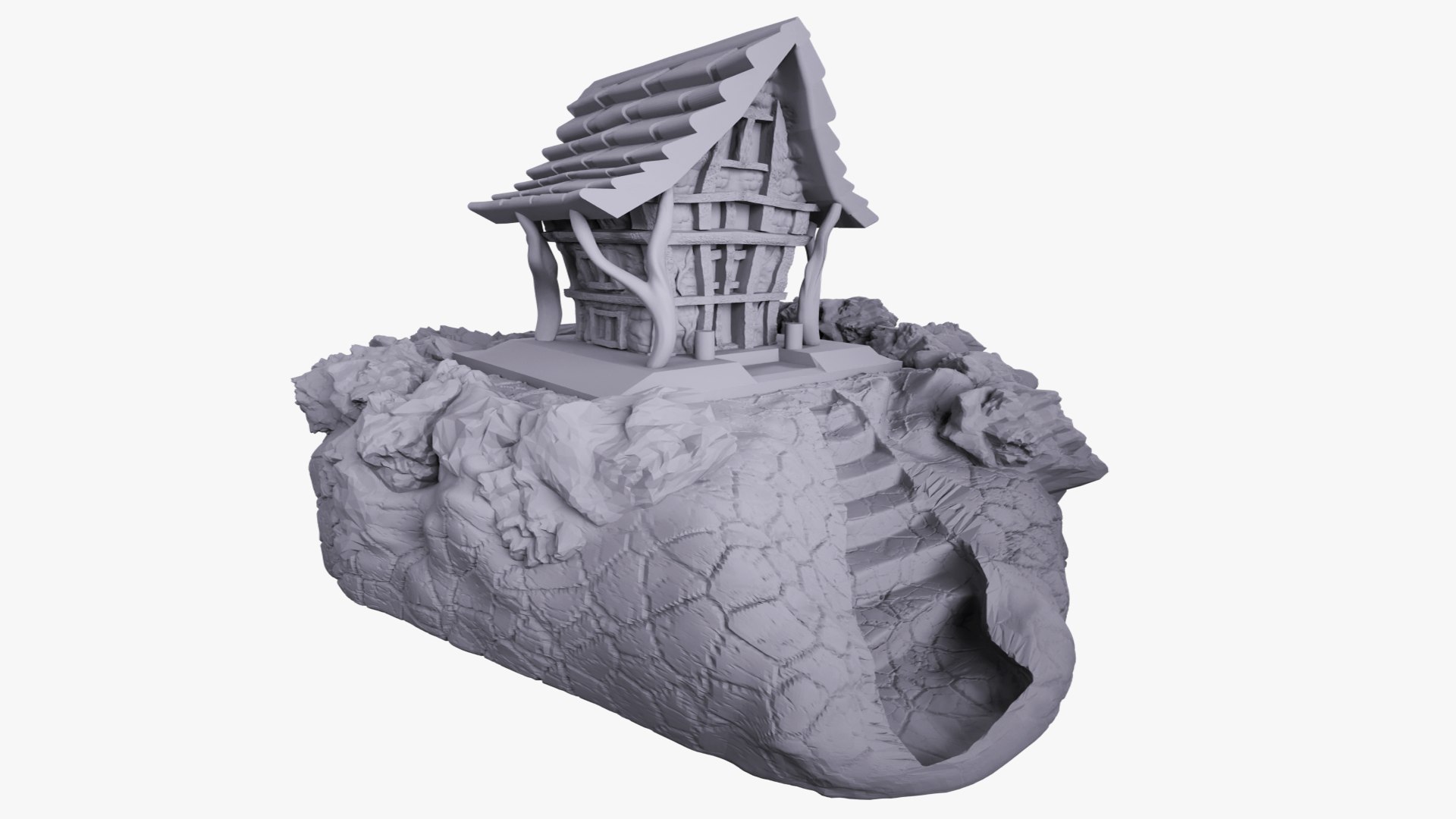 3D Medieval Witch House Model - TurboSquid 2365483