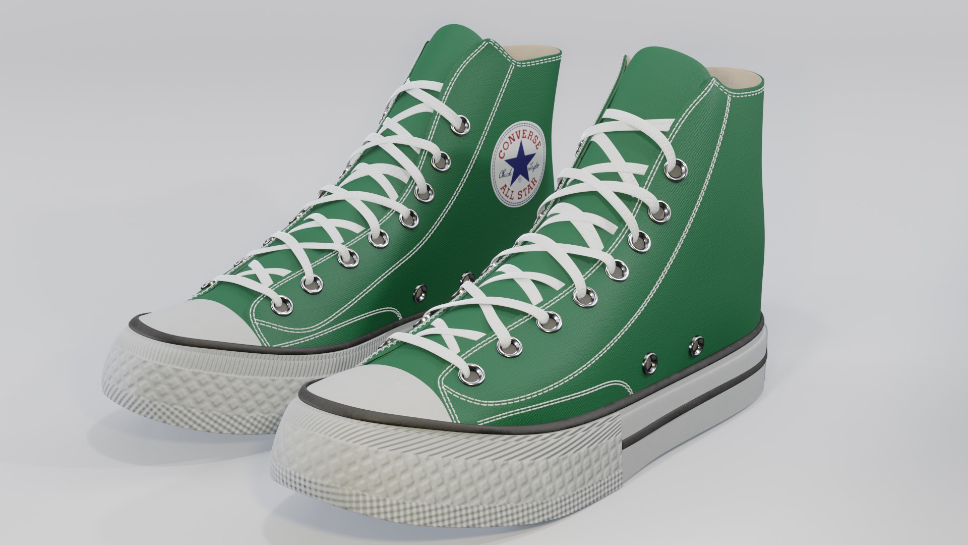Basketball Leather Shoes Converse All Star Green Model - TurboSquid 2086004