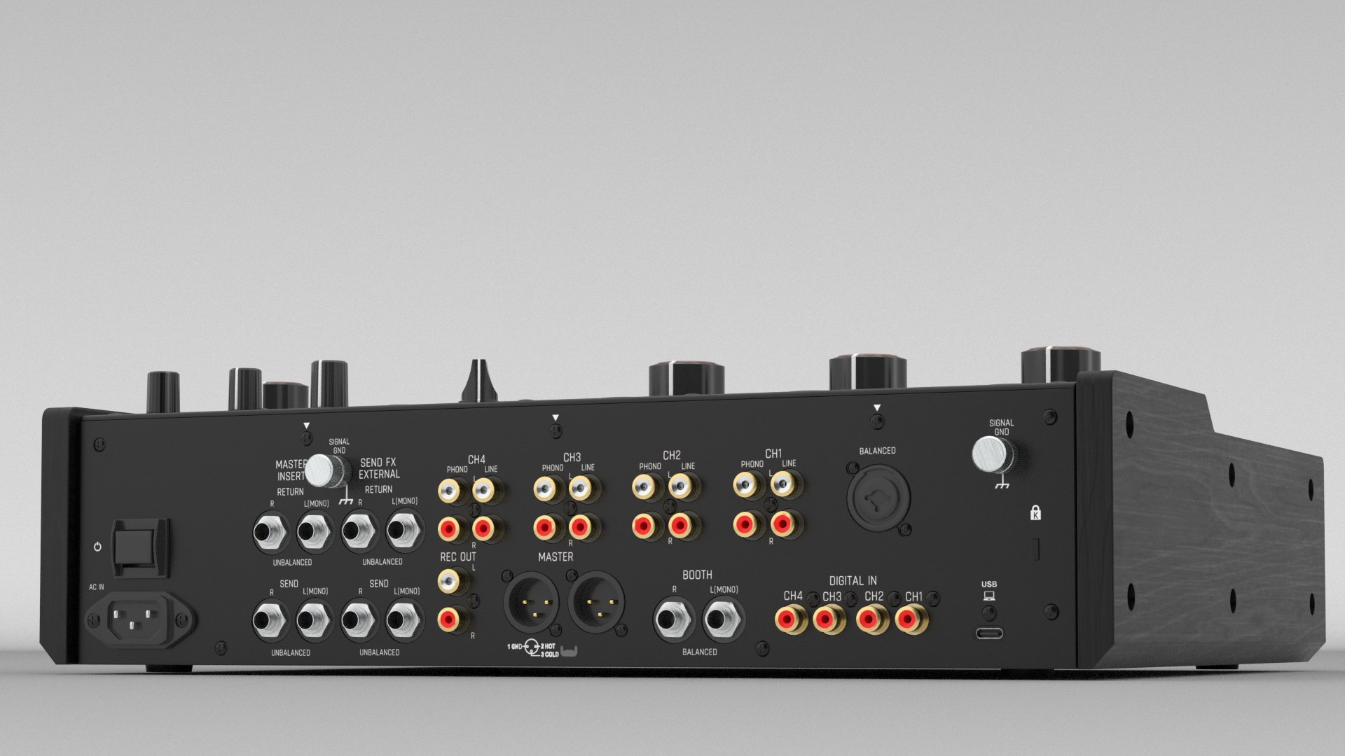 3D Professional 4-channel Rotary Mixer Pioneer Euphonia AlphaTheta ...