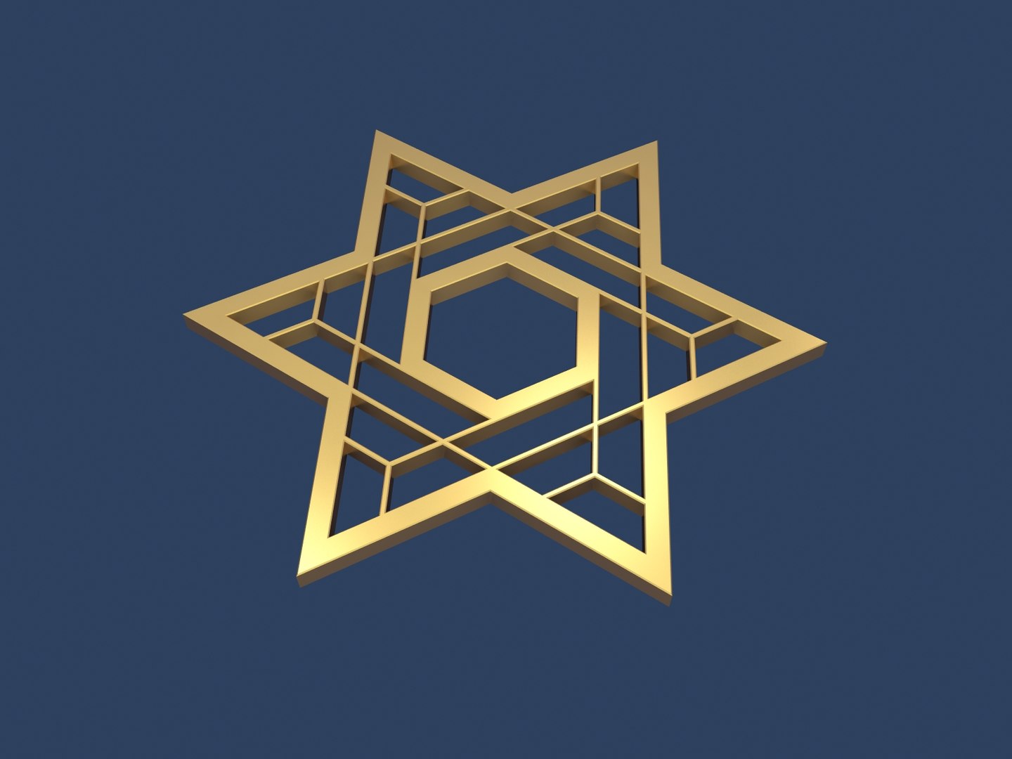 3D Model Star David - TurboSquid 1429661