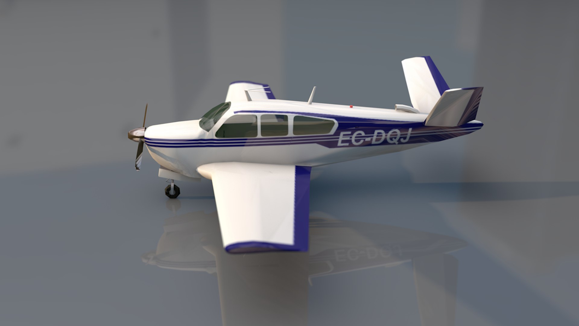 3D Model Beechcraft Bonanza Aircraft - TurboSquid 1478424