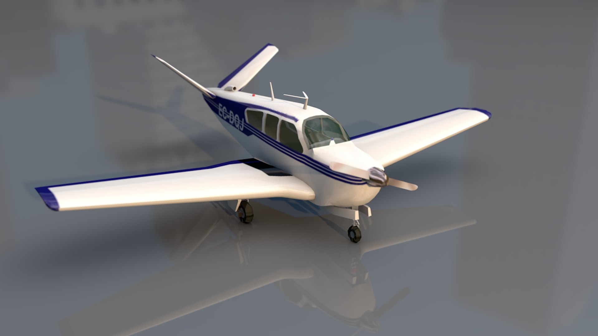 3D Model Beechcraft Bonanza Aircraft - TurboSquid 1478424