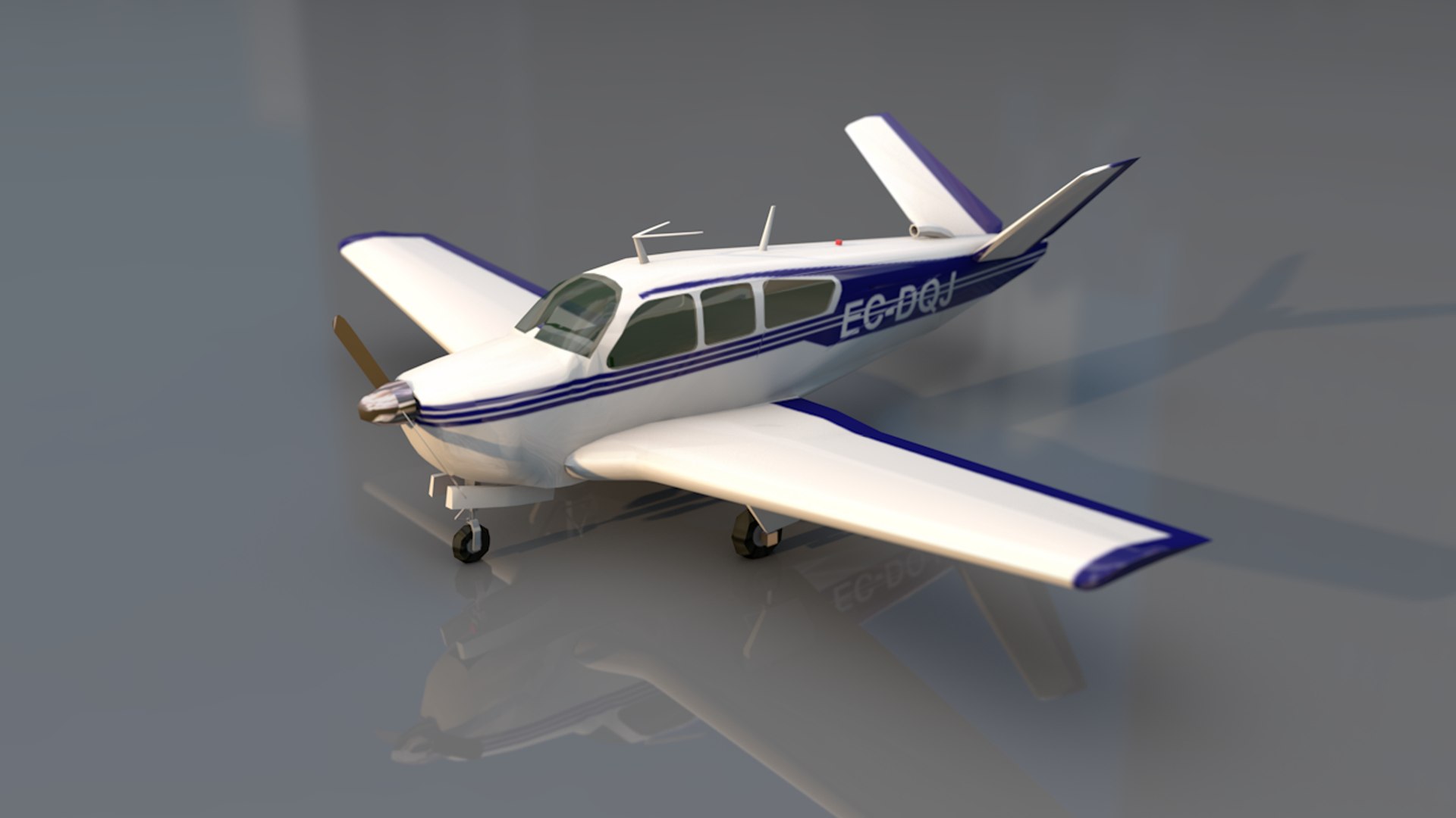 3D Model Beechcraft Bonanza Aircraft - TurboSquid 1478424