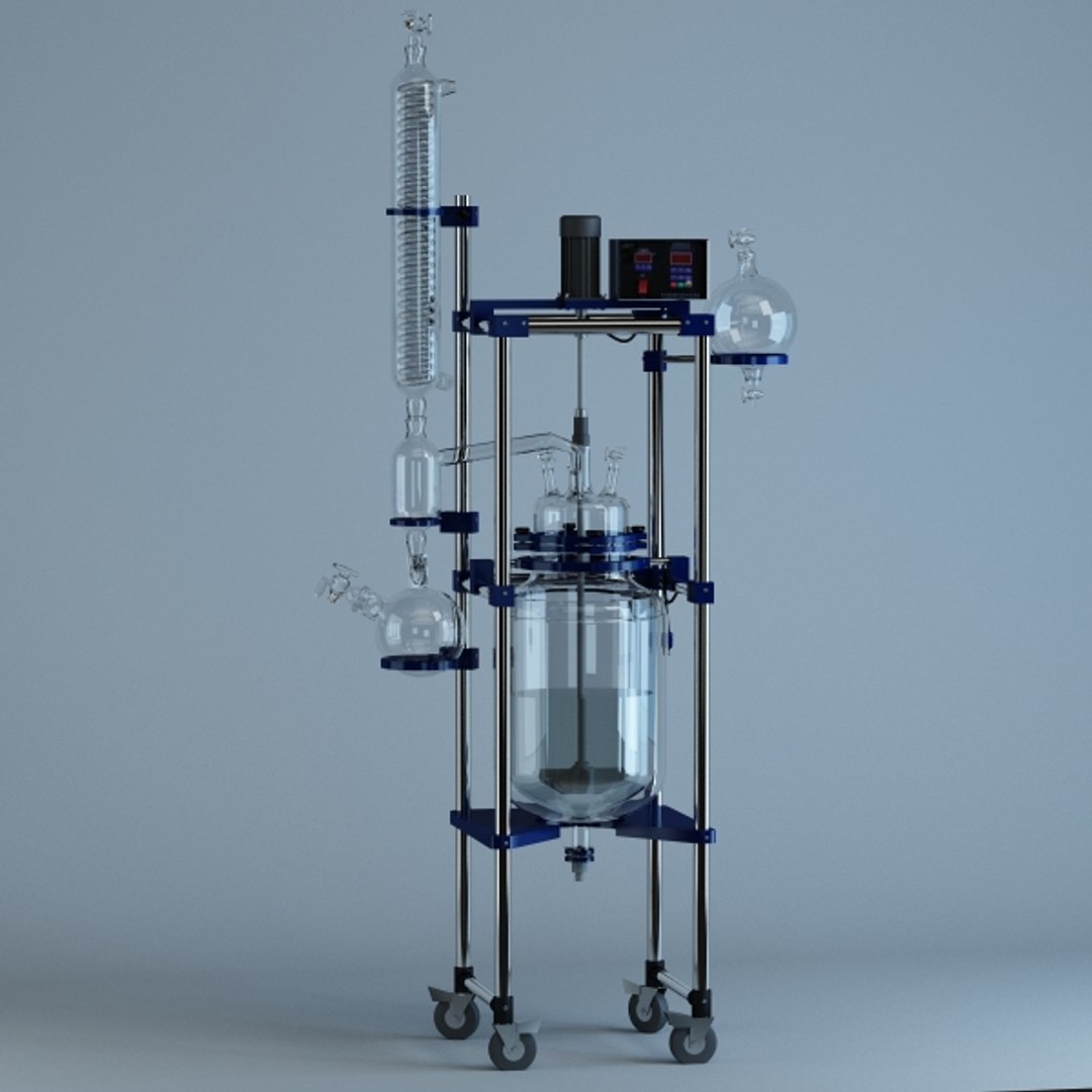 3d Chemical Glass Reactor