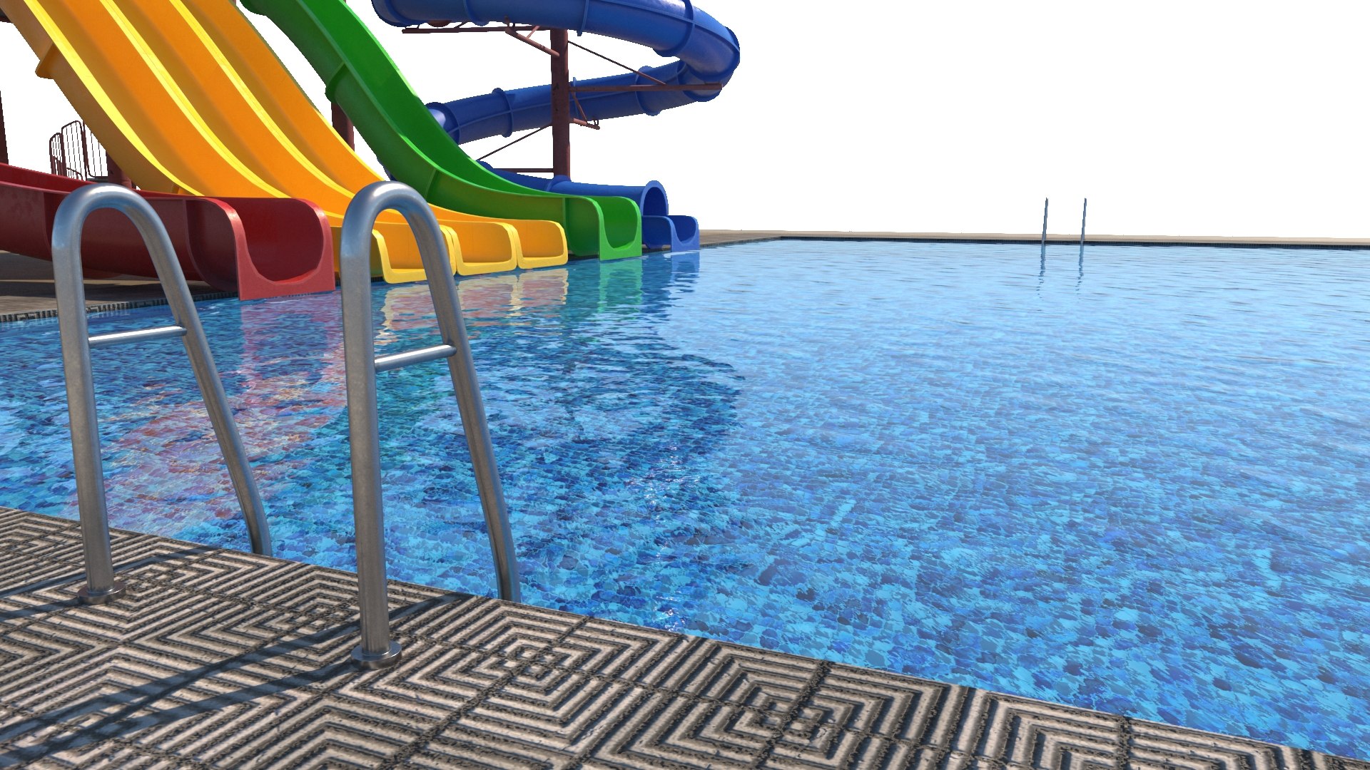 Water Slide 3D - TurboSquid 2126696