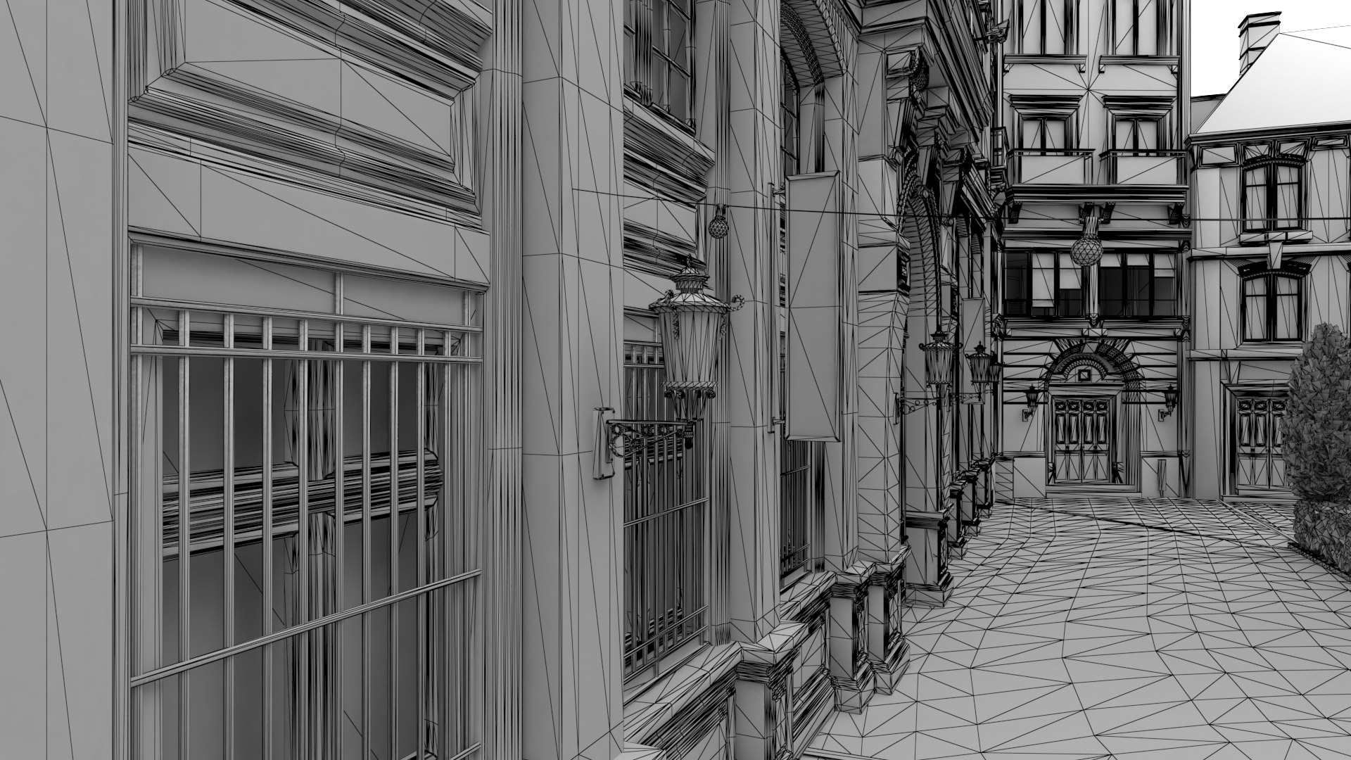 3D Paris Street - TurboSquid 2116312