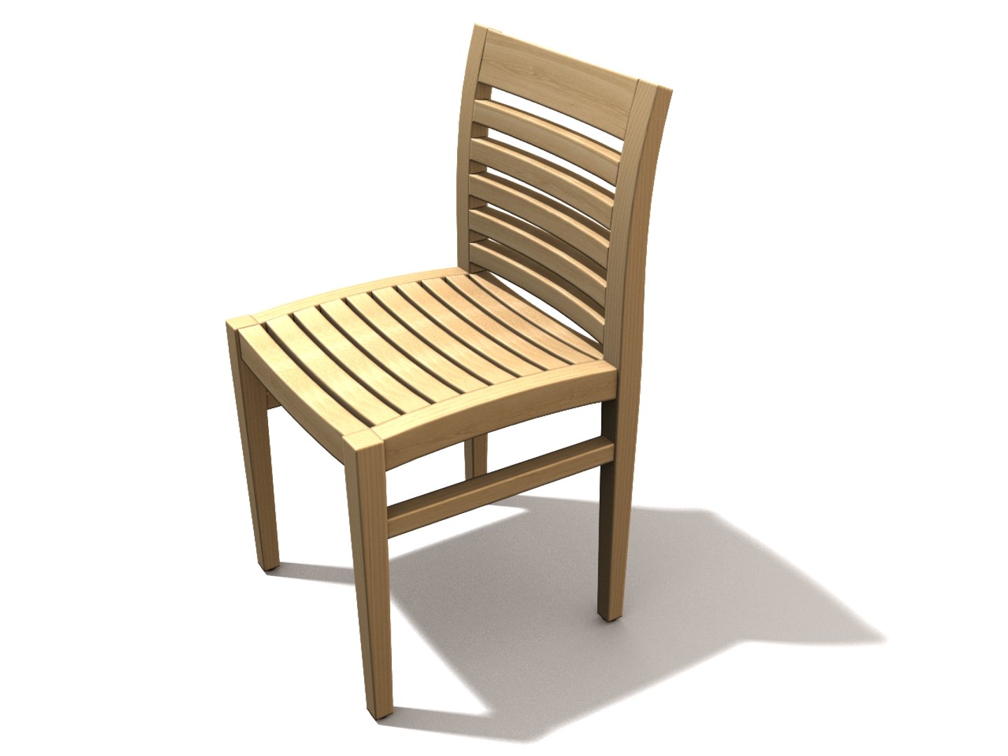 wood chair obj
