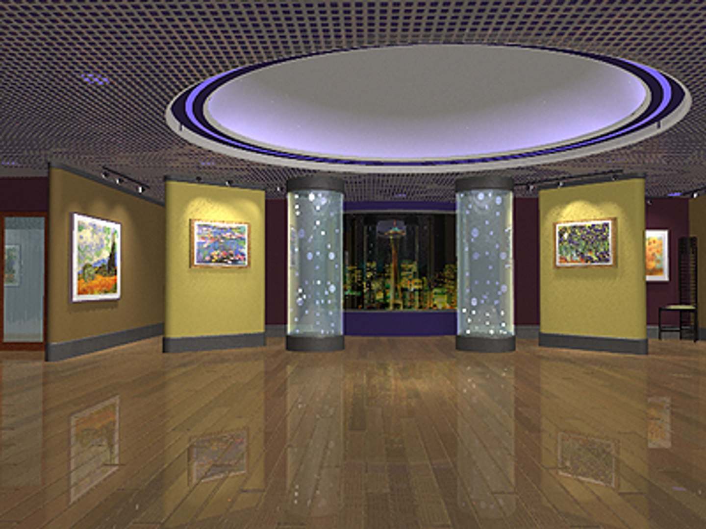 Museum Environment 3d Model