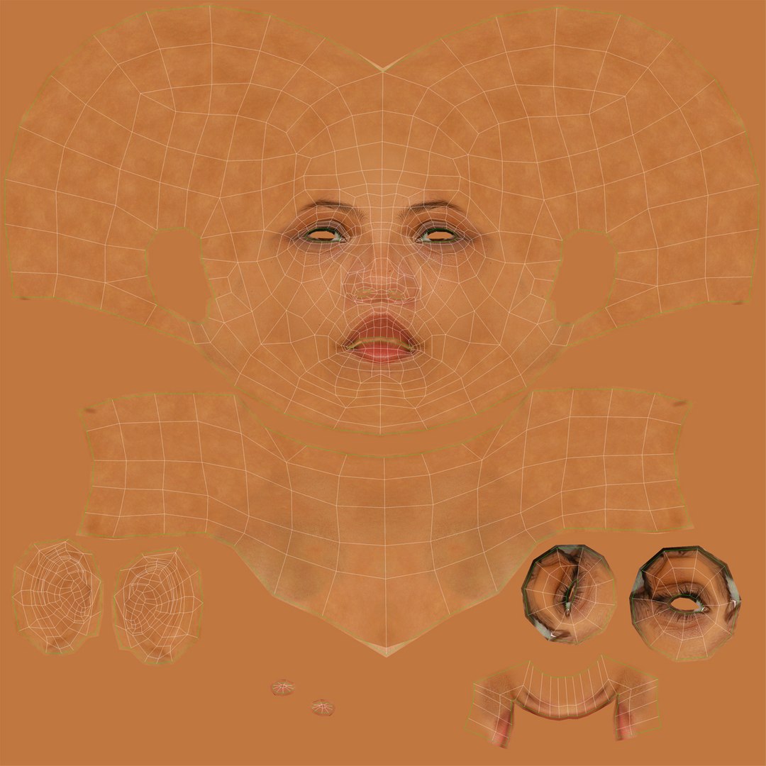 3d Model Female Surgeon Mediterranean Blood