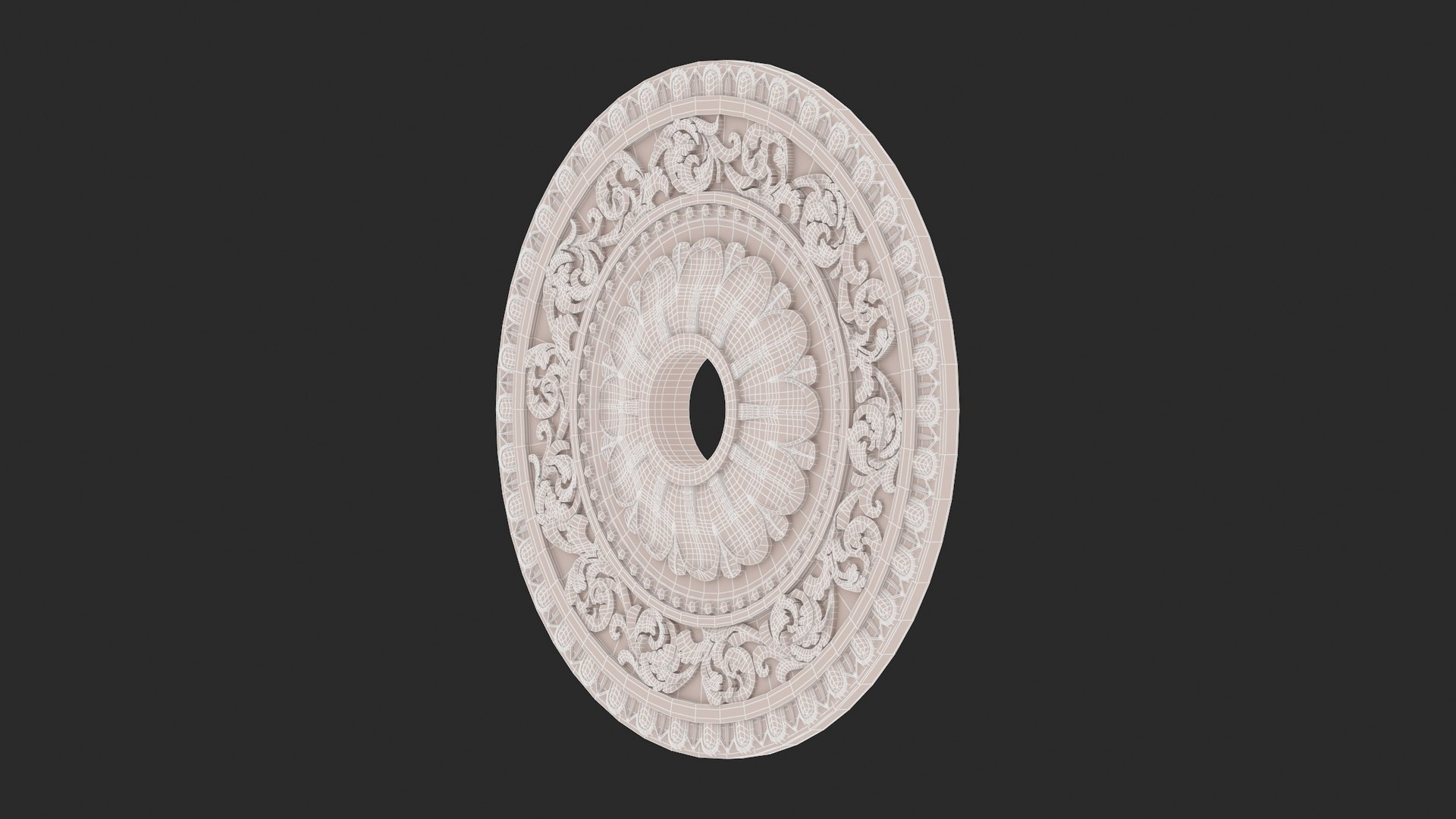 3D Classic Ceiling Medallion 19 Model - TurboSquid 1781564