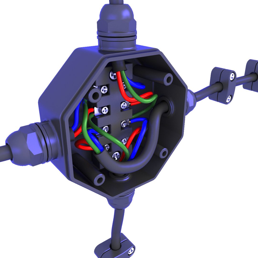 3D Wall Junction Box 27 Model - TurboSquid 1854766