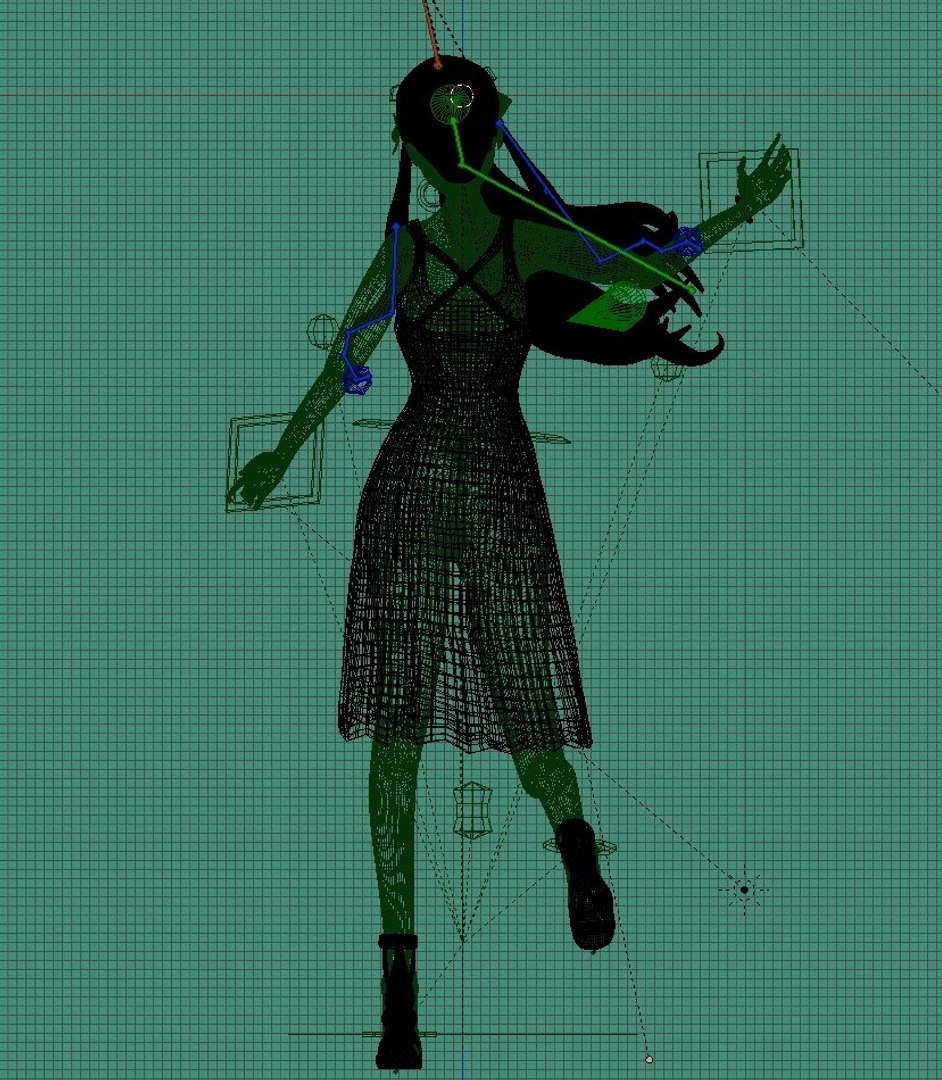 Mememe Girl - Posable 3D Model - TurboSquid 1281524