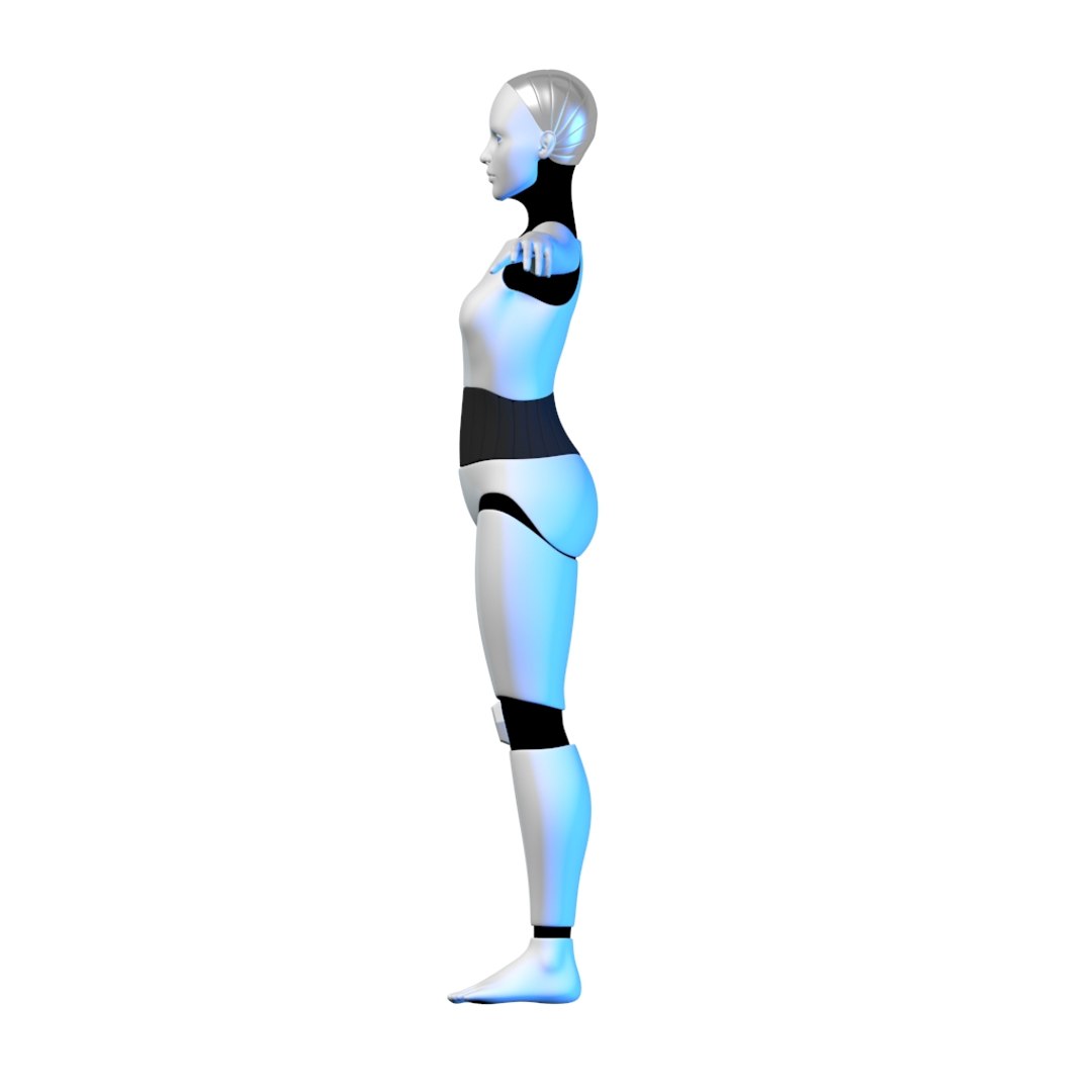 3D Cyborg Girl Model - TurboSquid 1188406
