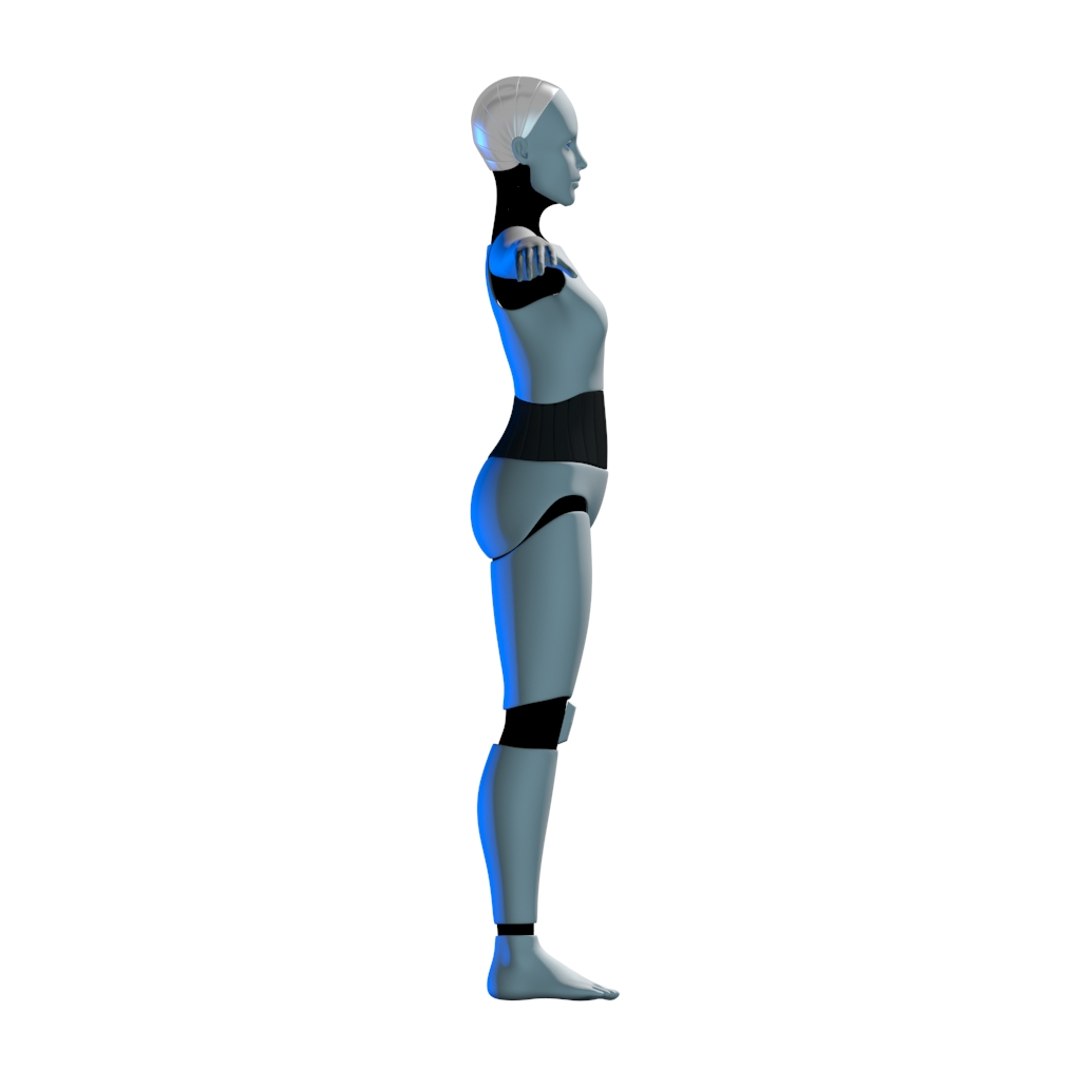 3D Cyborg Girl Model - TurboSquid 1188406
