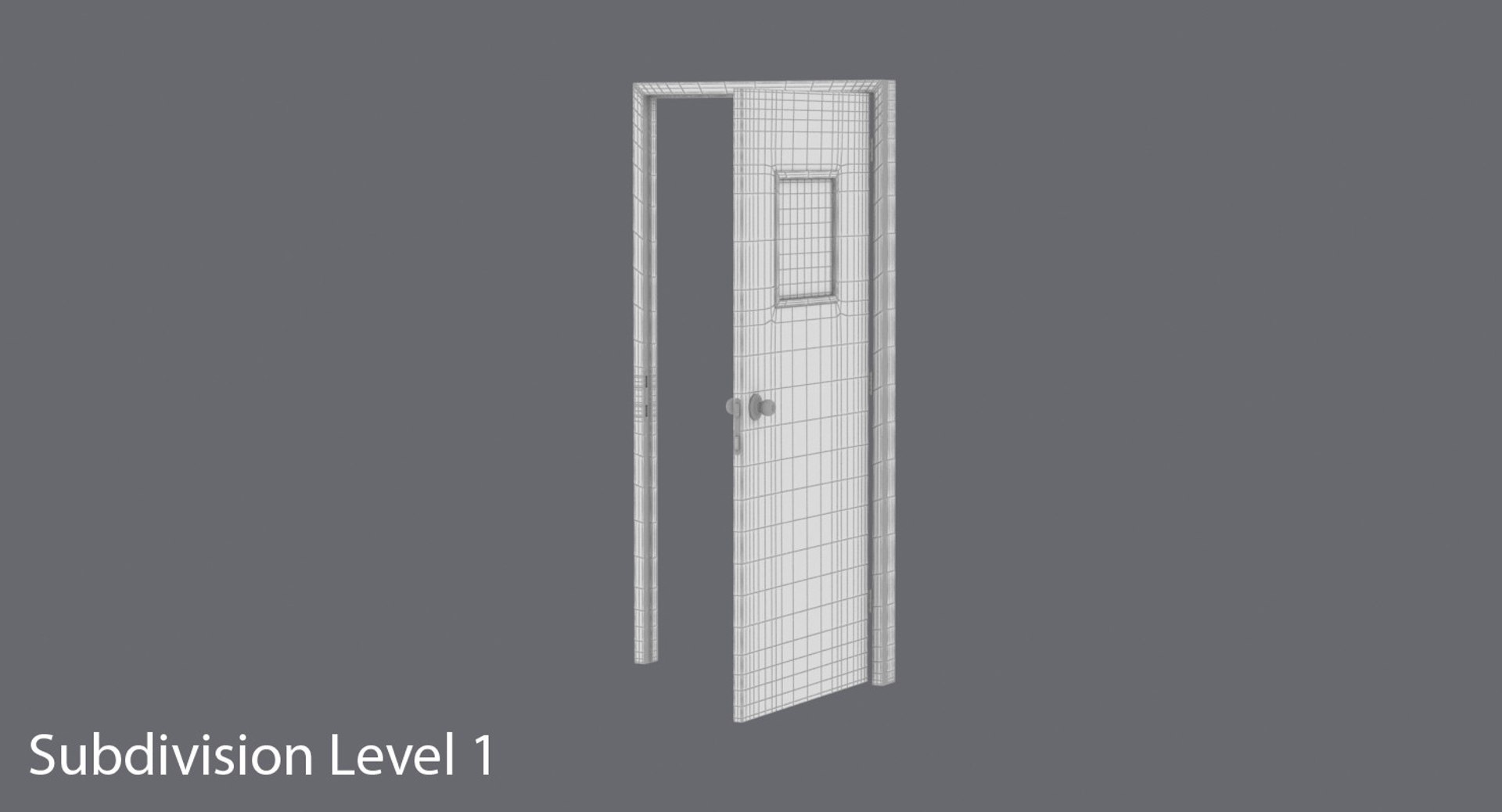 Commercial-doors---door-3-open 3D - TurboSquid 1237980