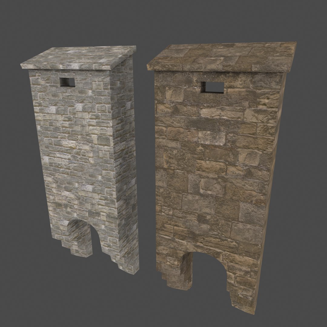 3D model box-machicolation modular medieval - TurboSquid 1322595
