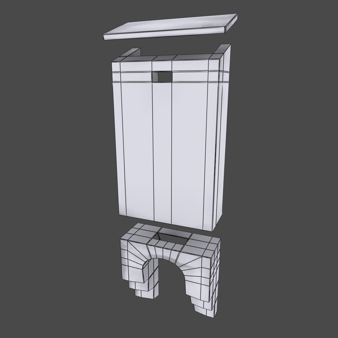 3D model box-machicolation modular medieval - TurboSquid 1322595