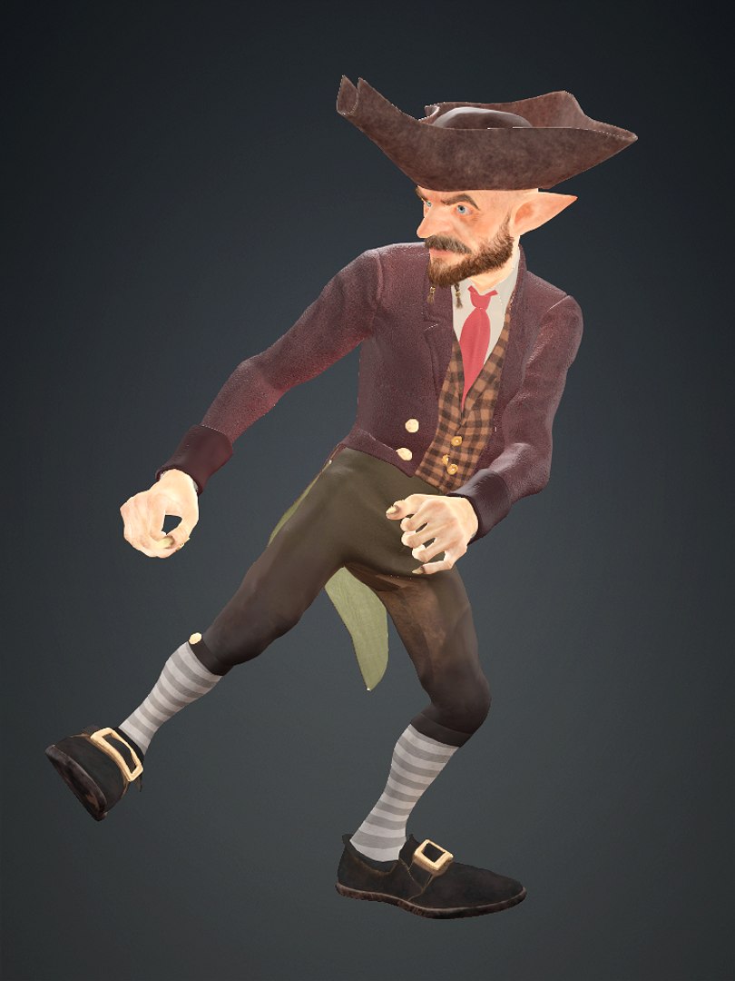 Realistic Rigged Western Action Warrior Fighter Character 3D Model 3D ...