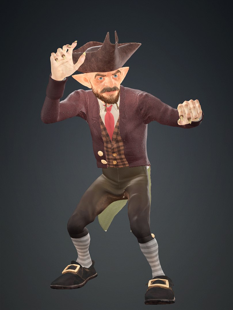 Realistic Rigged Western Action Warrior Fighter Character 3D Model 3D ...