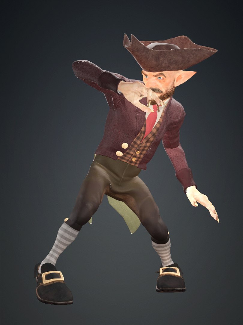 Realistic Rigged Western Action Warrior Fighter Character 3D Model 3D ...