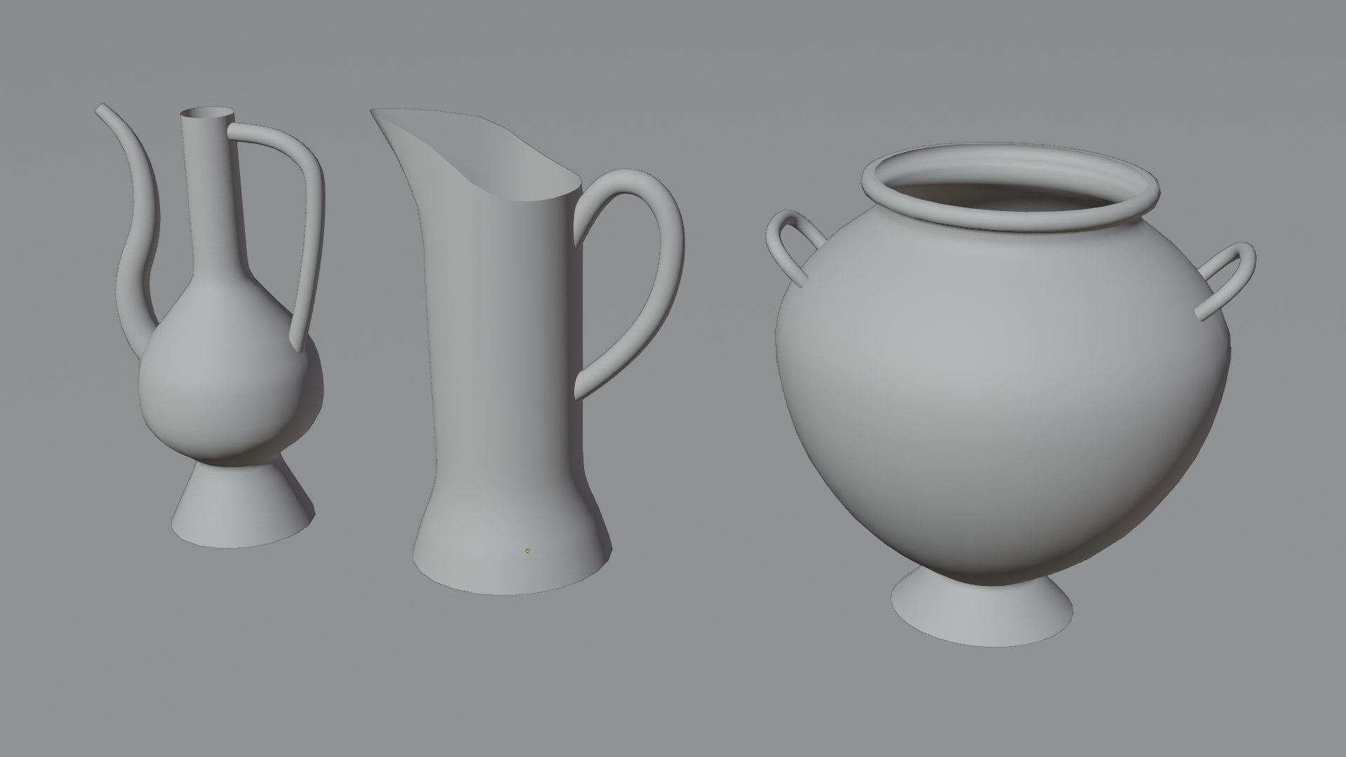 3D Collection Of Vases Low-poly 3D Model Model - TurboSquid 1862370