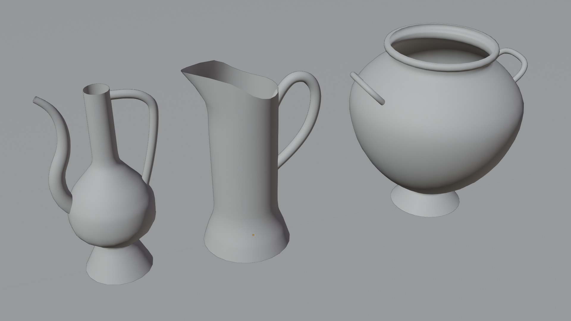 3D Collection Of Vases Low-poly 3D Model Model - TurboSquid 1862370