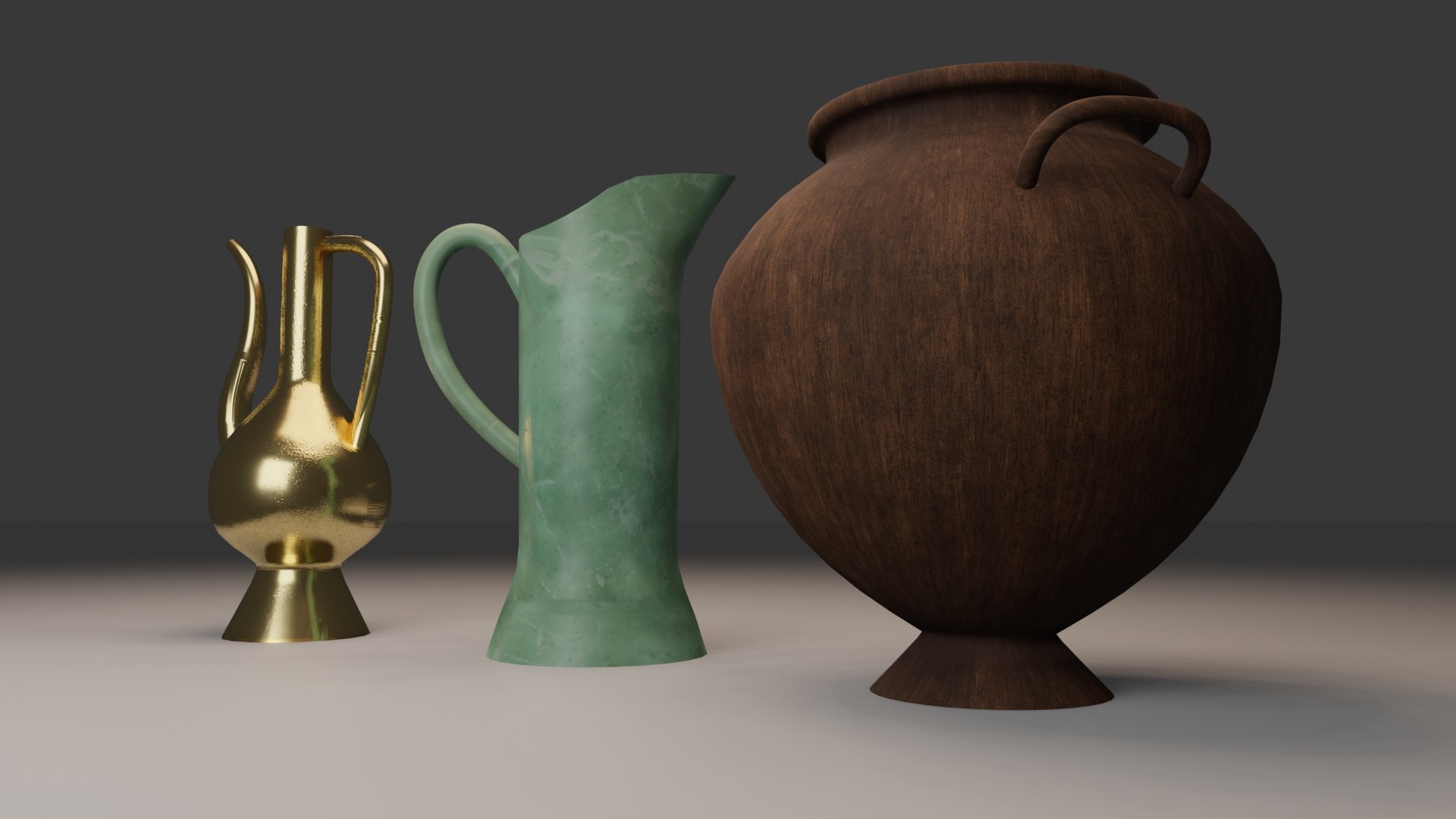 3D Collection Of Vases Low-poly 3D Model Model - TurboSquid 1862370
